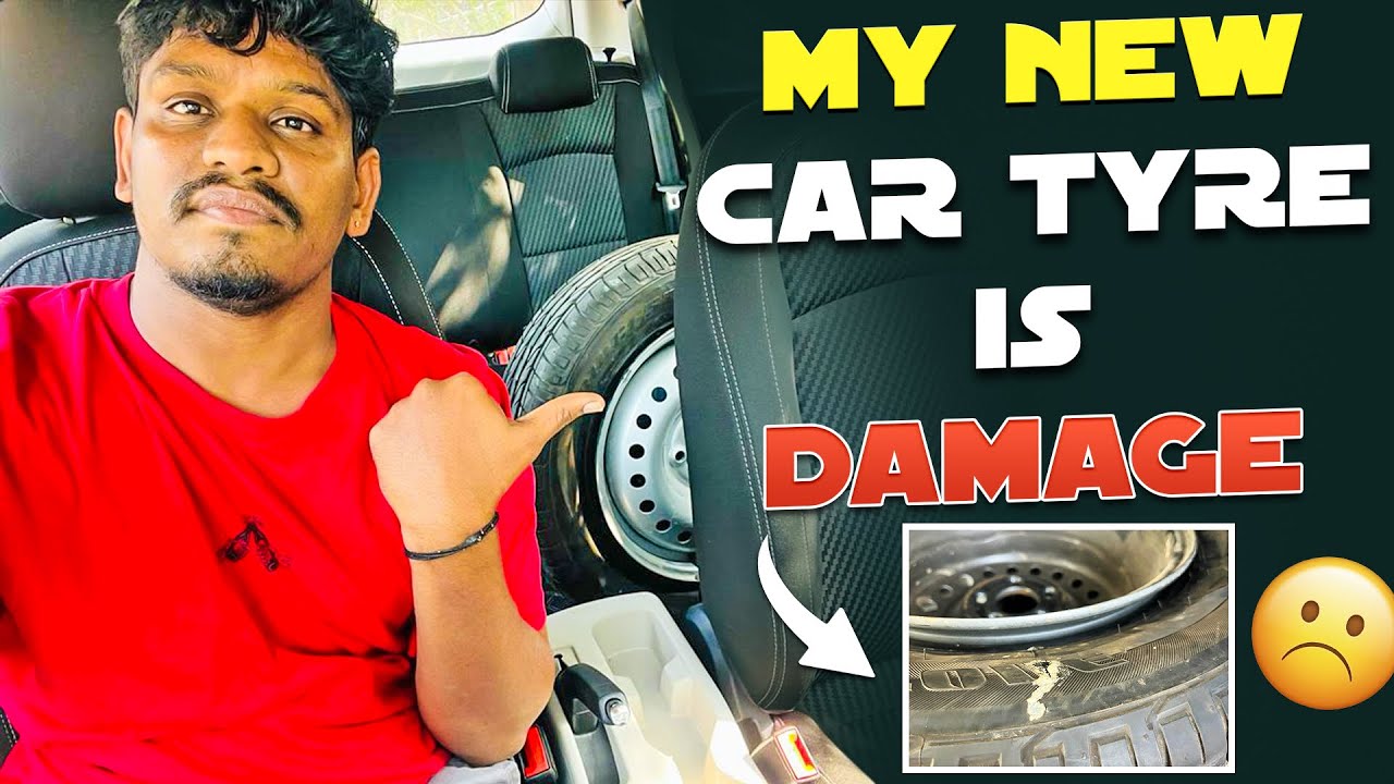 My NEw Car Tyre Is DAMAGE XUV300 mahindraxuv300w4 telugu my-new-car-tyre-is-damage-xuv300-mahindraxuv300w4-telugu