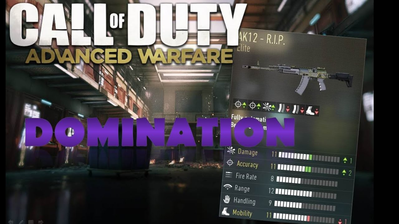 COD Advanced Warfare ak-12 RIP domination gameplay - YouTube