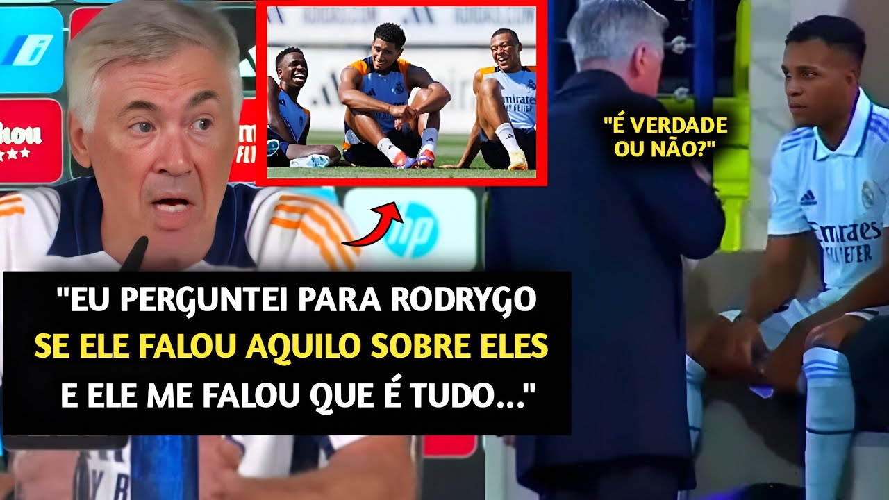 BOMB4, EXPÔS TUDO🚨 ANCELOTTI REVELA CONVERSA com RODRYGO após MENSAGENS ...
