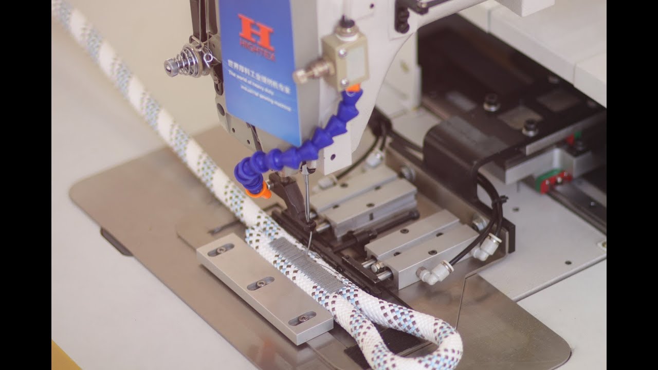 HighTex Safety rope sewing machine - YouTube