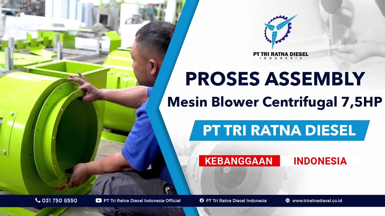 Proses Assembly Blower Centrifugal 7,5HP - YouTube