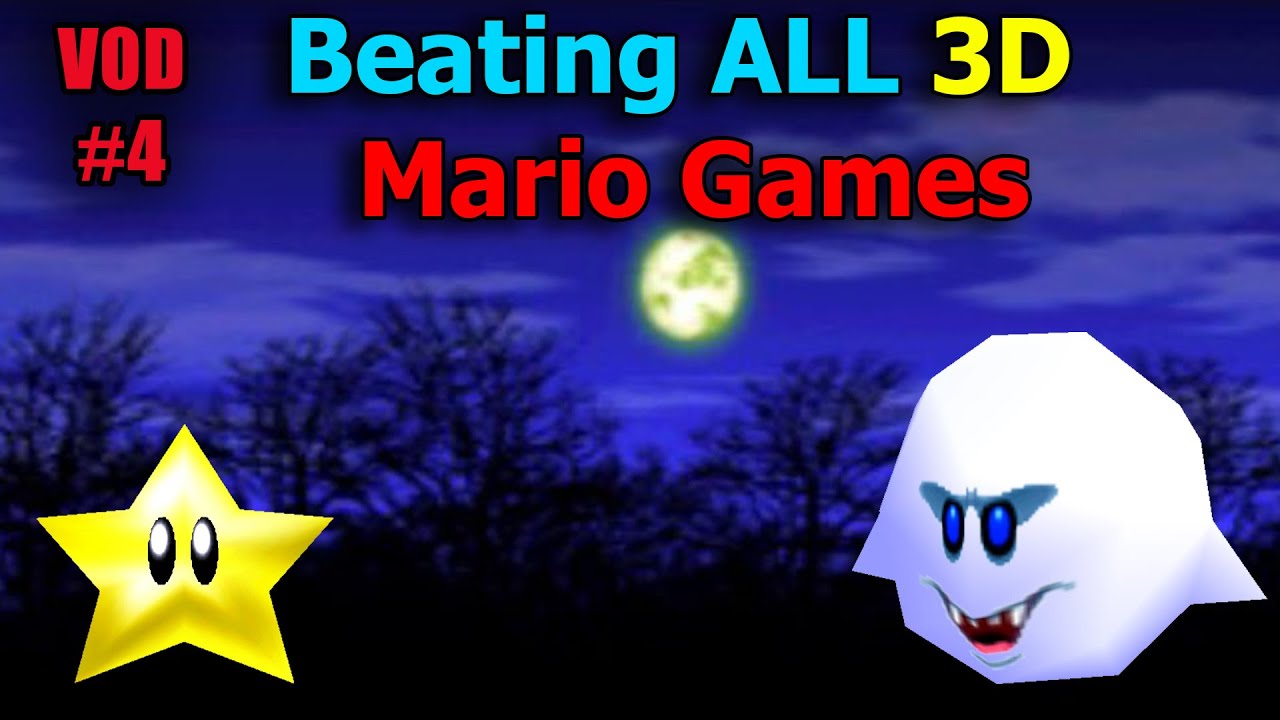 BEATING ALL 3D Mario Games (day 4 Mario 64) - YouTube