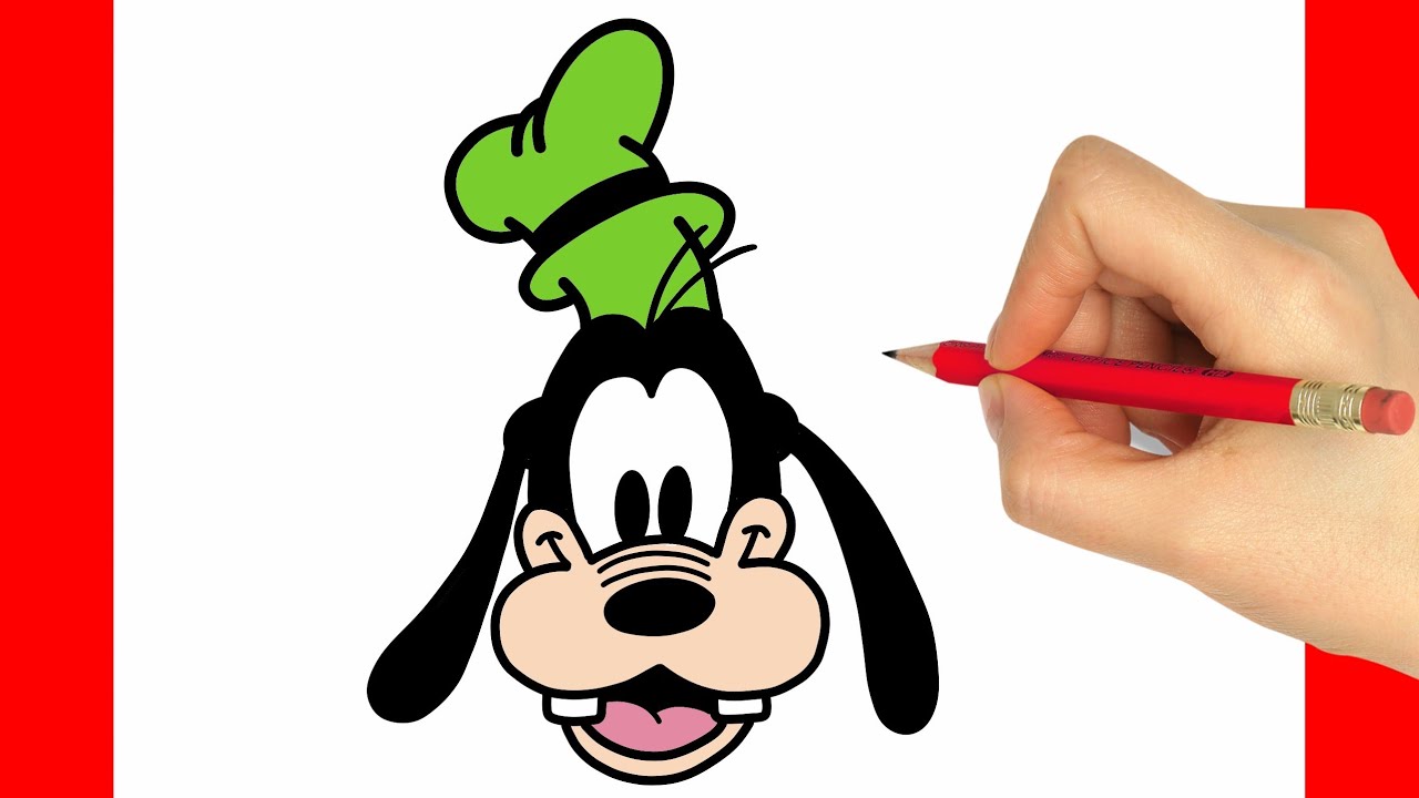 COMO DIBUJAR A GOOFY FACIL / DIBUJOS DE DISNEY - YouTube
