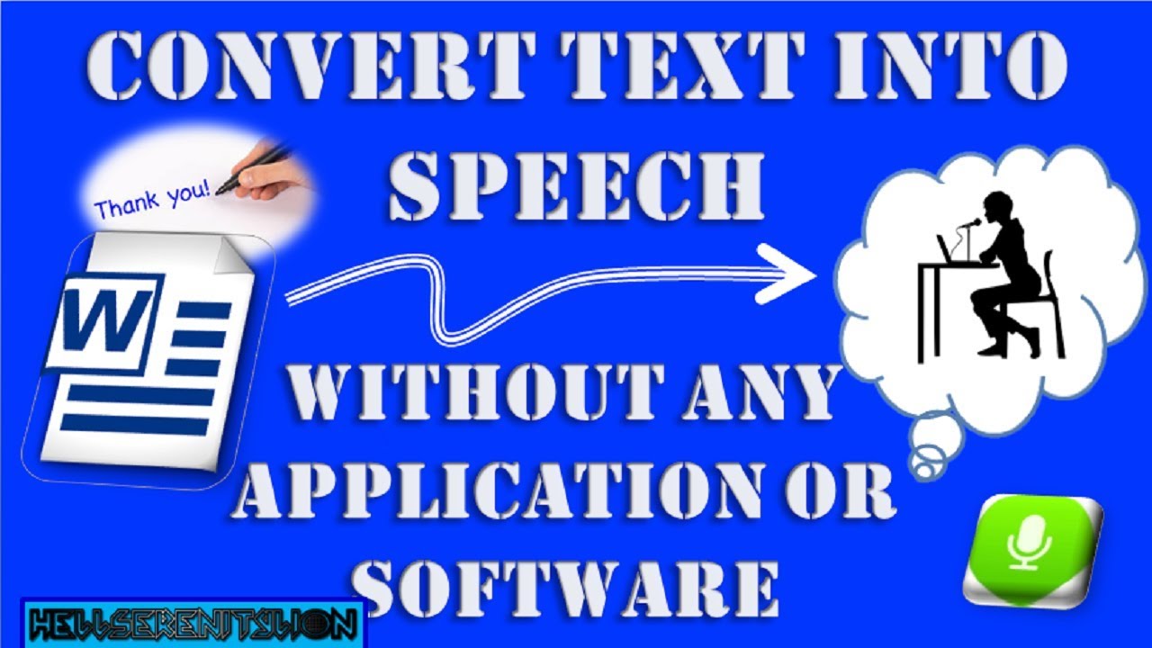How To Convert Text Into Speech Without Application Or Software YouTube How To Convert Text Into Speech Without Application Or Software YouTube