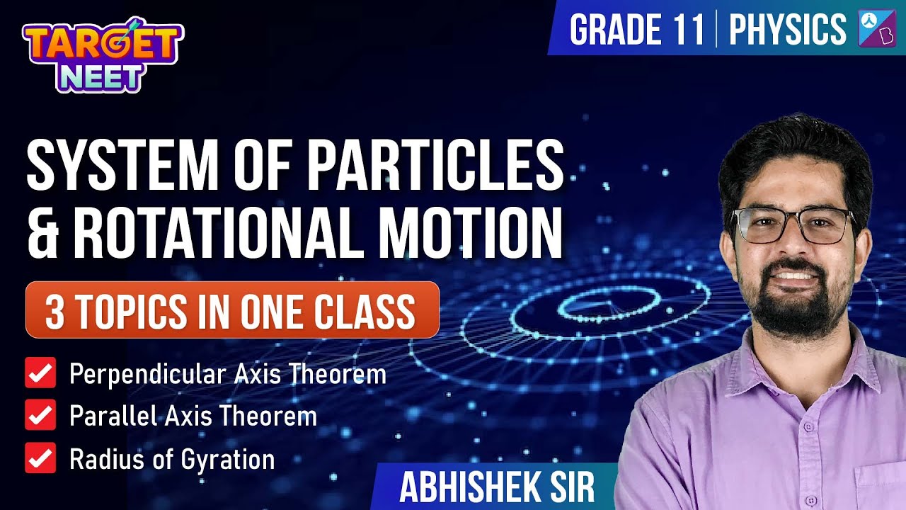System Of Particles And Rotational Motion L2 Perpendicular Axis Theorem And Parallel Axis Theorem