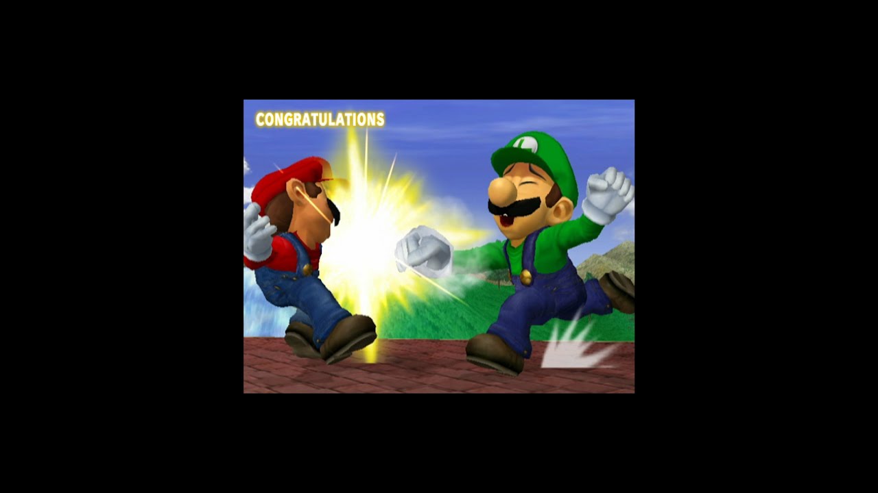 Super Smash Bros. Melee Luigi Classic Mode - YouTube