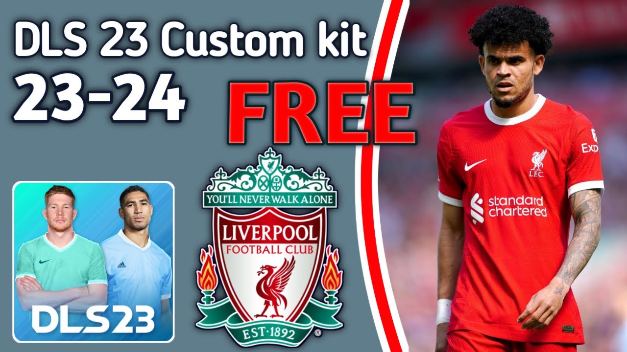 DLS 23 Liverpool home kit NEW | DLS 23 LFC next season kits | DLS 23 ...