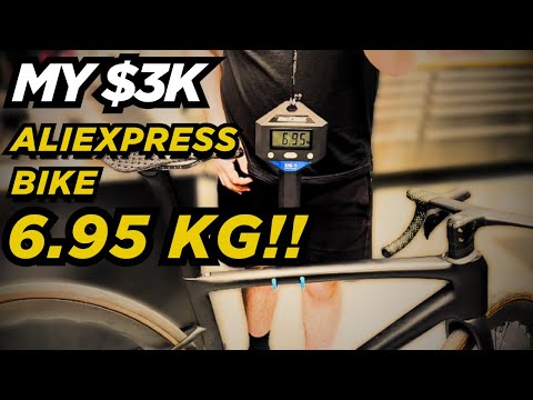 My $3K AliExpress Bike is 6.95 KG!! (Upgrades + Weigh-In)