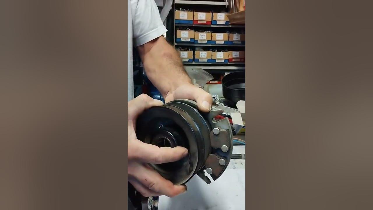 Réparation embrayage electro magnétique de tracteur tondeuse HONDA - YouTube