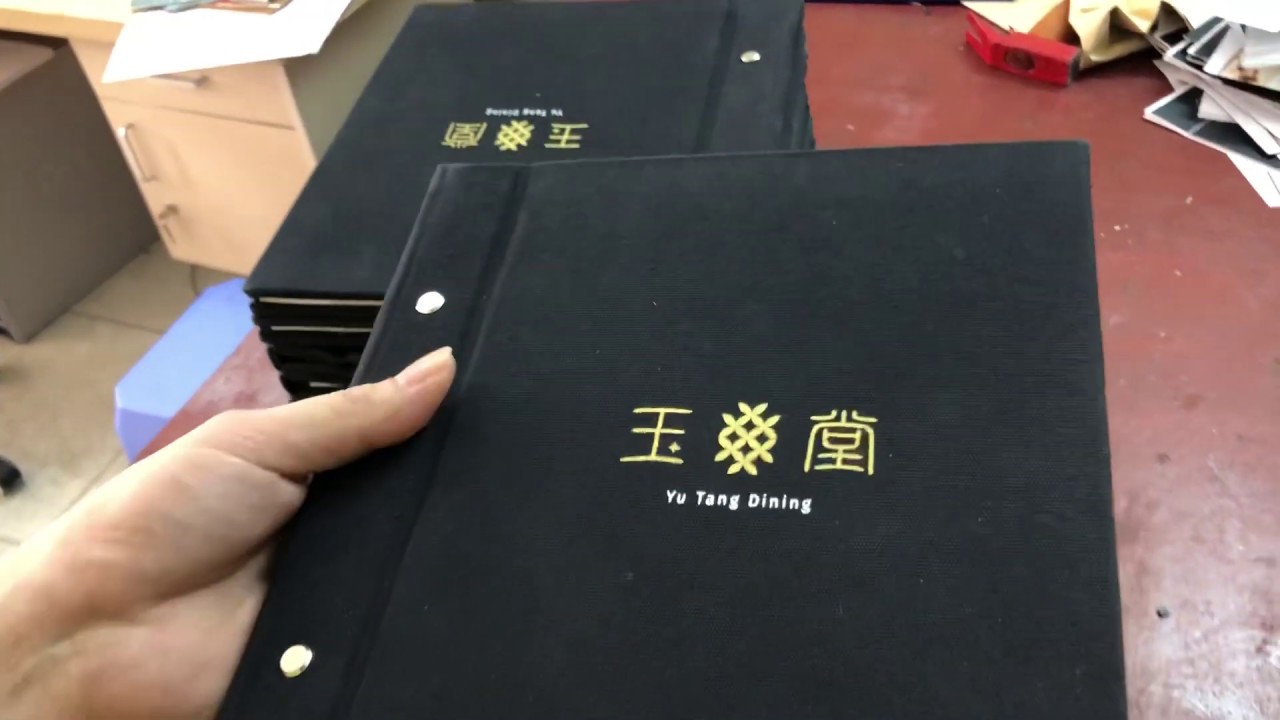 Quyển Menu nhà hàng yutang thái phiên hà nội - YouTube