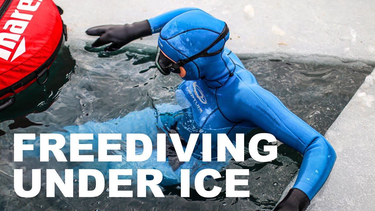 What it's like to Freedive under ice - YouTube