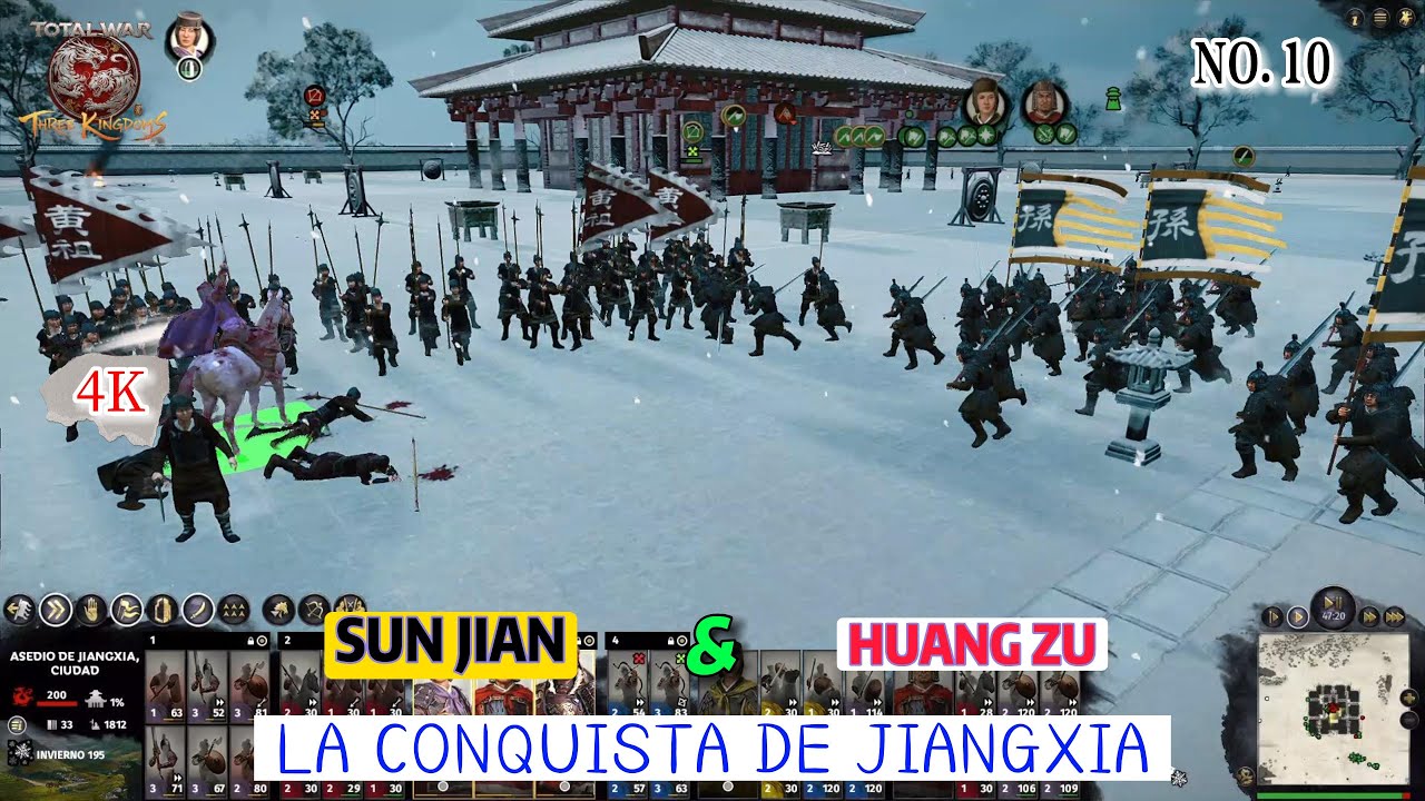 Total War - Three Kingdoms | 4K. La conquista de Jiangxia. Sun Jian ...
