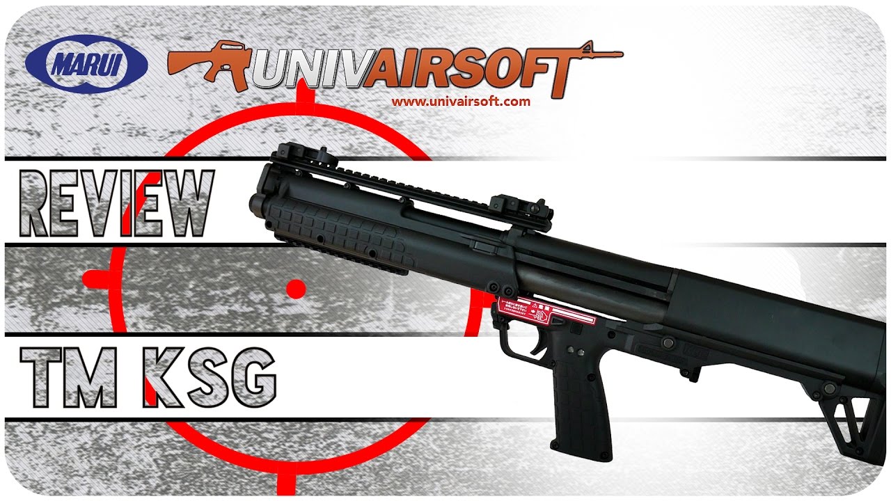 Airsoft Review ENG - Why??? Tokyo Marui KSG gas shotgun review with ...