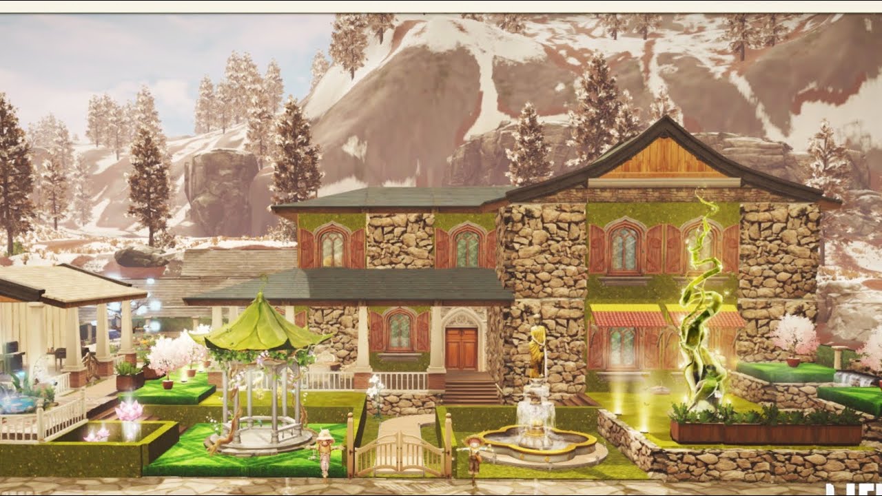 LifeAfter - Fantasy Garden (Double Manor Design) - YouTube
