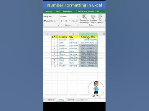 Number Formatting in Excel #excel #exceltutorial #exceltips #msexcel # ...