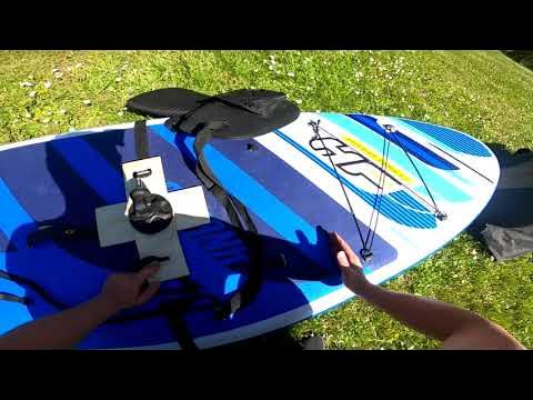 Крепление на обычную сап доску для паруса - YouTube