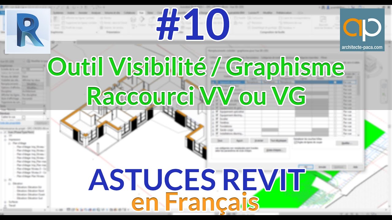 Visibilité / Graphisme dans REVIT - raccourci clavier VV ou VG - Astuce ...