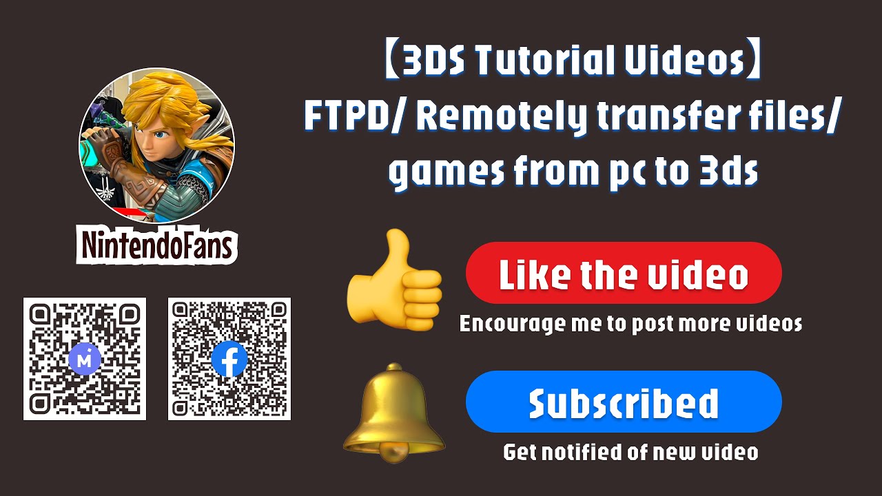 【3DS Tutorial Videos】FTPD/ Remotely transfer files/ games from pc to 3ds【NintendoFans】 - YouTube