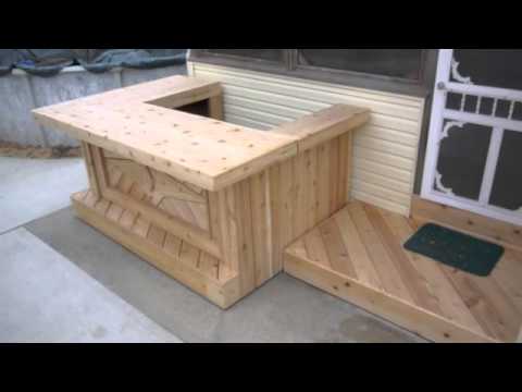 outdoor cedar bar - YouTube