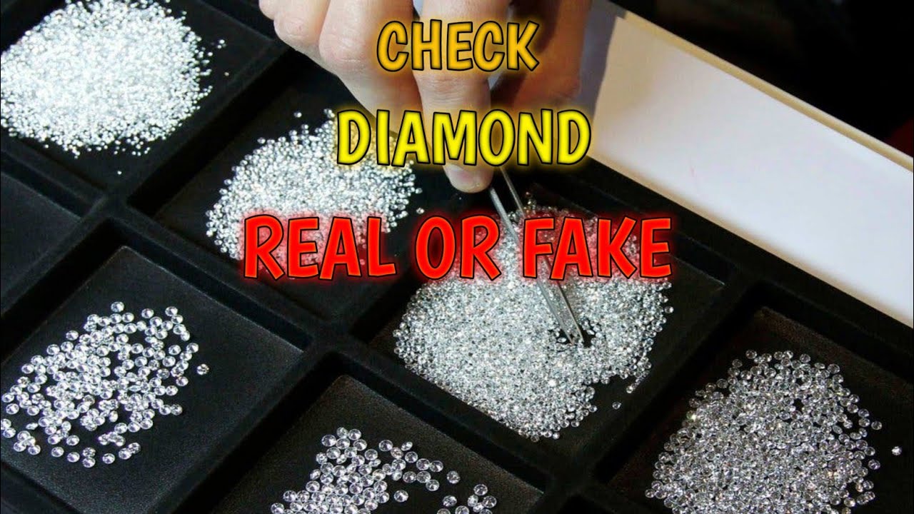 HOW TO CHECK DIAMOND REAL OR FAKE AT HOME VERY EASY - YouTube