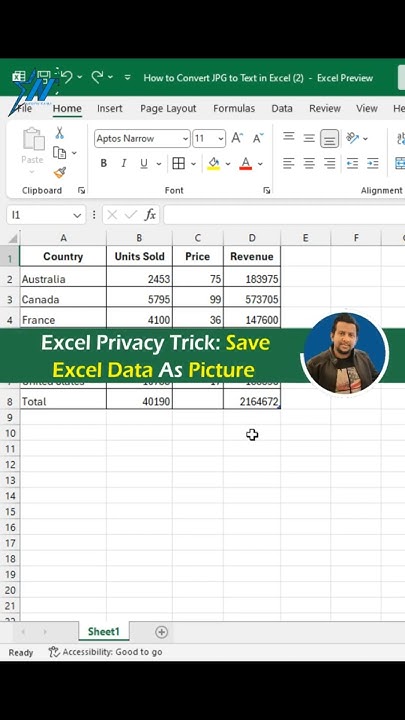 Excel Privacy Tips: Save & Share Excel Data as an Image 📊 | Convert ...