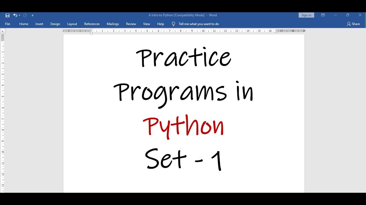Python - Introduction C - YouTube