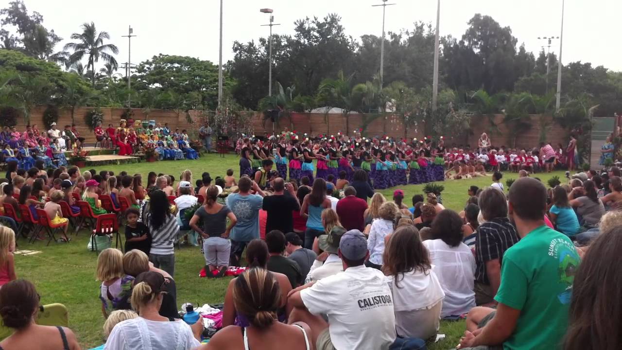 5th Grade Tahitian Hula Performance at Sunset Beach Elementary - YouTube