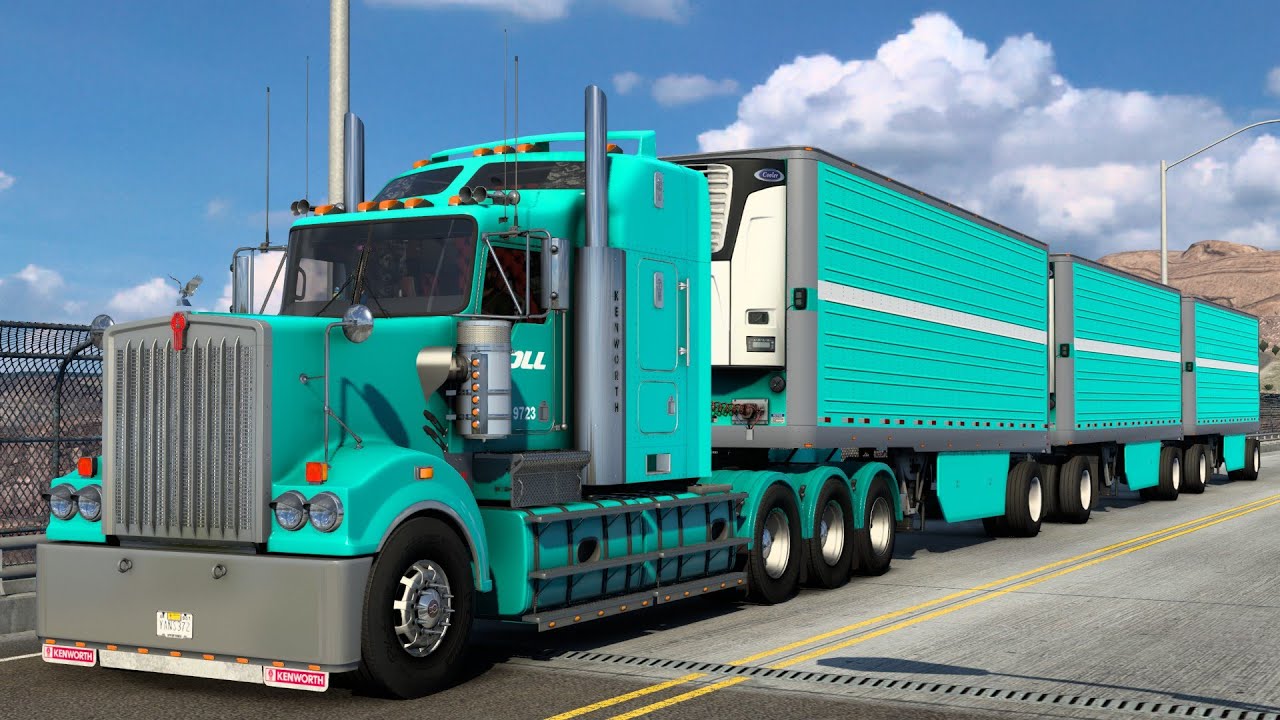 American Truck Simulator Kenworth T909 Download 1.45 / Arizona - YouTube