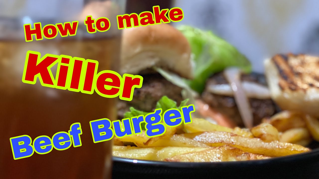 How to make beef burger simple recipe - YouTube