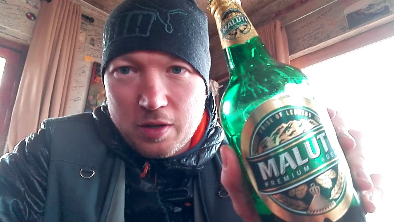 Nazdrowie ! Trying the Maluti beer the pride of Lesotho May 2018 - YouTube
