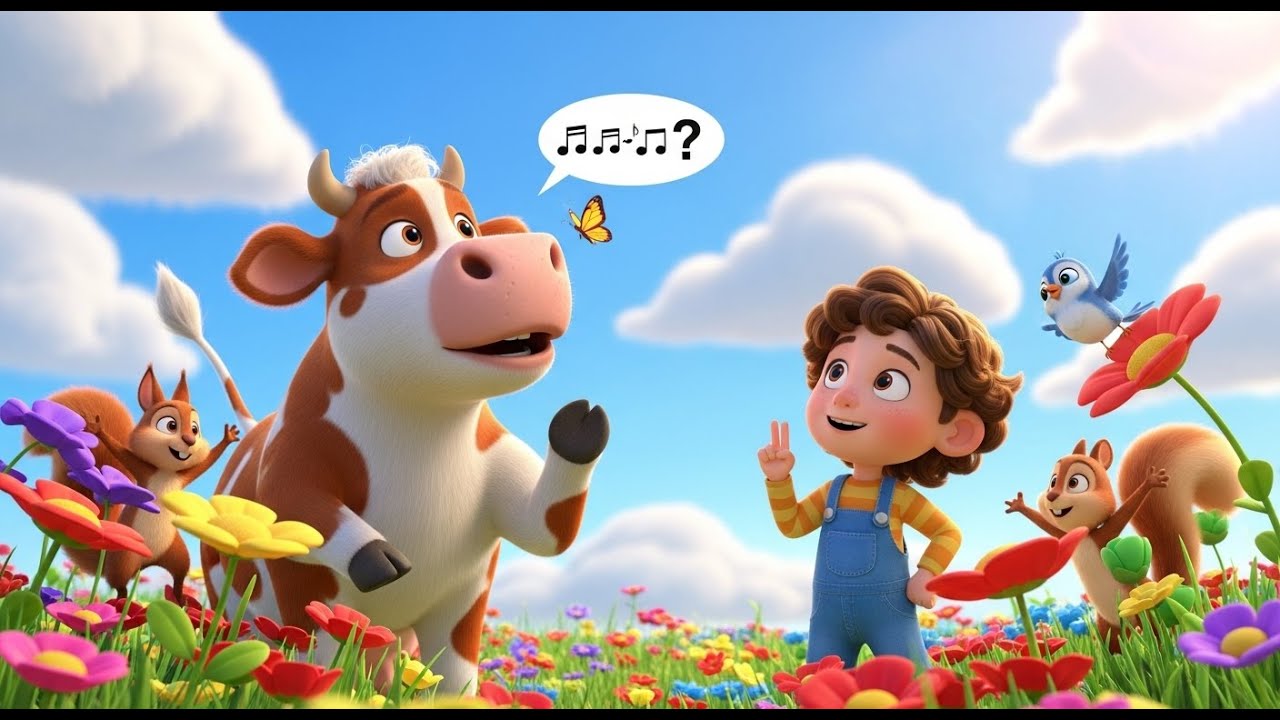 The Cow Who Climbed a Ladder | Best Nursery Rhymes and Kids Songs ...