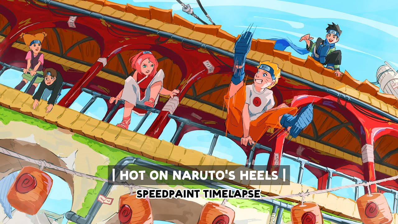 Hot on Naruto's Heels | Naruto (Speedpaint Timelapse) - YouTube