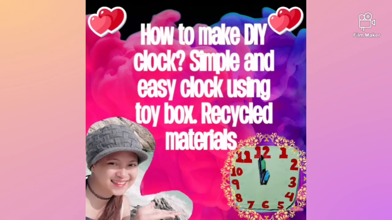How to make a DIY clock? Clock made easy and simple using recycled ...
