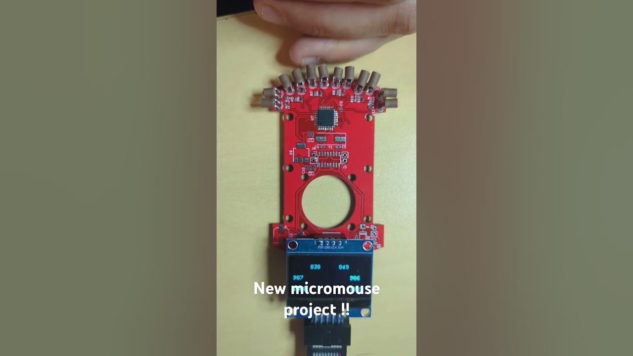Added ir distance sensor on my micromouse !! #electronic #diy #engineering #arduino - YouTube