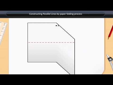 Constructing Parallel Lines by paper folding | Class 7 | Maths - YouTube