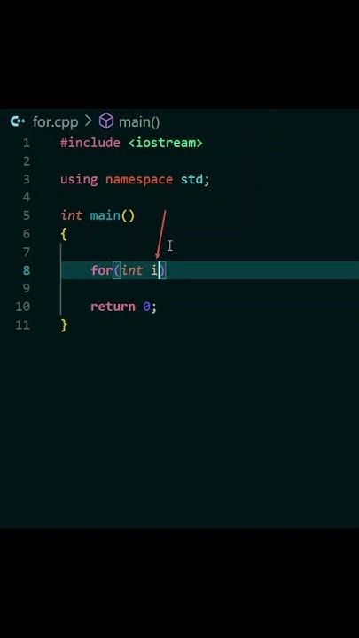 ЦИКЛ FOR на C++ за 30 секунд! #shortvideo #programming #code #coding #shorts #cpp - YouTube