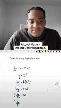 A Level Maths - Proving the derivative of 2^x using Implicit Differentiation ️ - YouTube