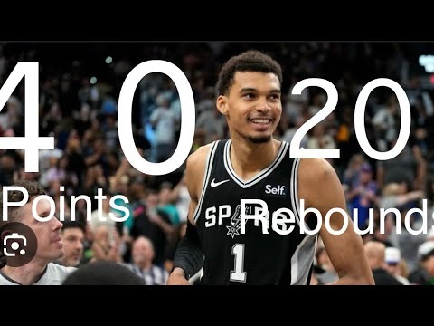 Wemby goes off for 40 points & 20 rebounds 7 assist 2 steals and 1 ...