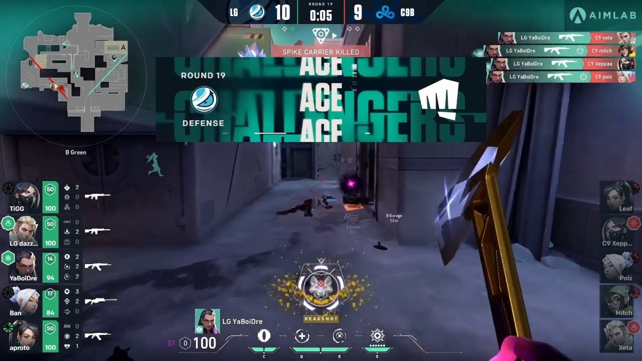 LG YaBoiDre's 5 Second Ace vs C9 - YouTube