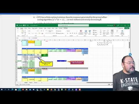 IMSE881 Lecture 10 Primal Affine Algorithm Numerical Example - YouTube