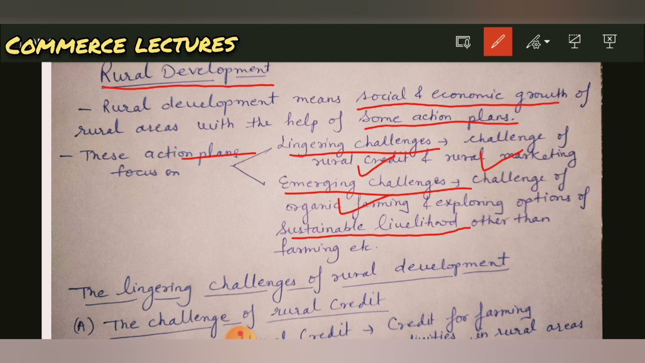 rural development || lingering challenges of rural development || types ...
