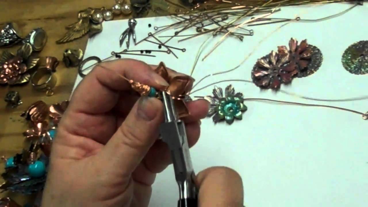 More Simple Wire Wraps, Flower Findings on Stems, Pod Flower Charms ...