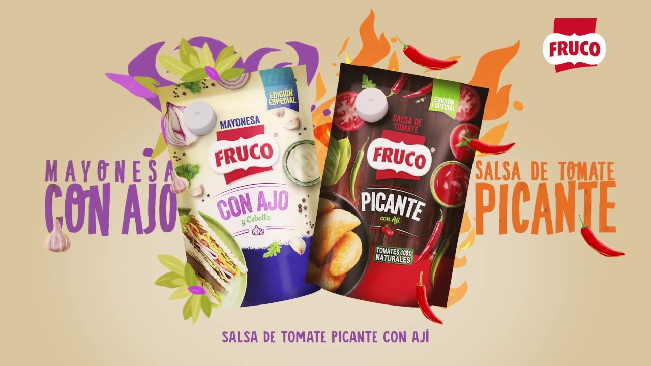 Nuevos sabores Fruco: Salsa de tomate picante y Mayonesa con Ajo - YouTube