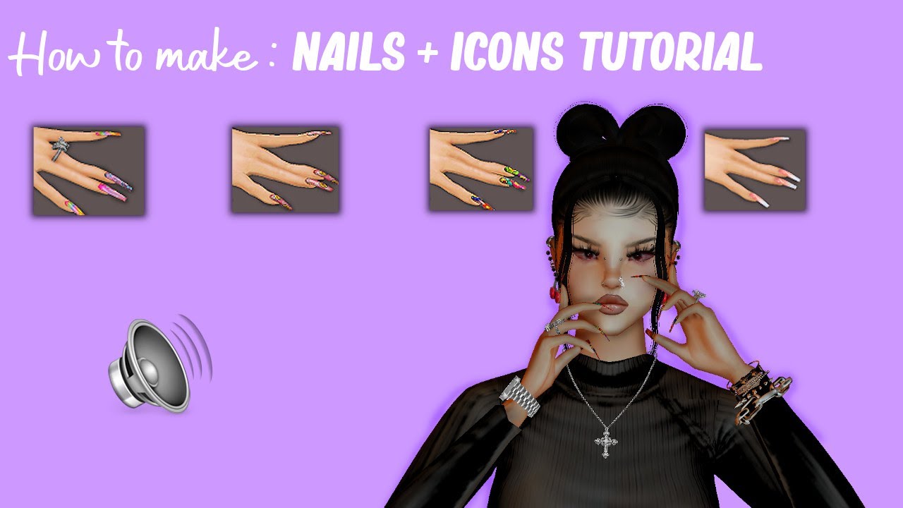 IMVU Creator : How To Make Nails + Quality Icons - YouTube