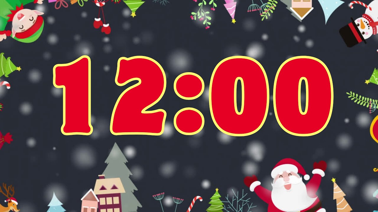 12 minute christmas timer with alarm at the end 🎵⏰ - YouTube