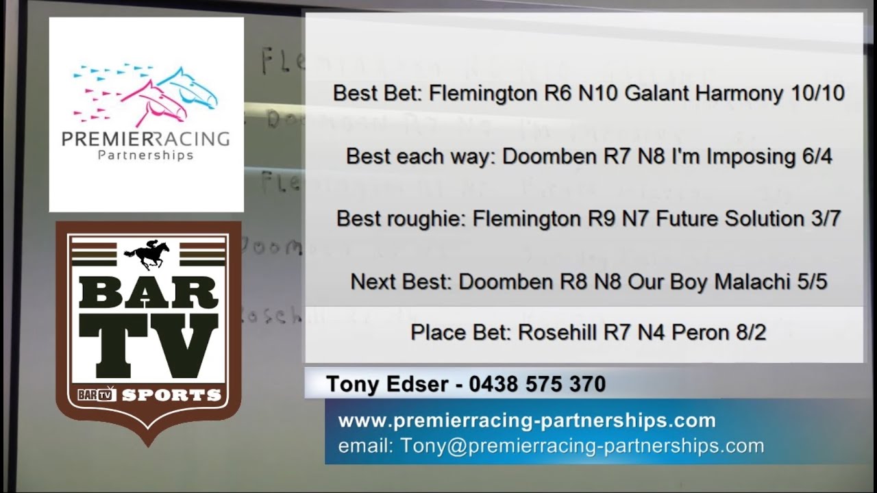 BarTV's Best Bets with Tony Edser - YouTube