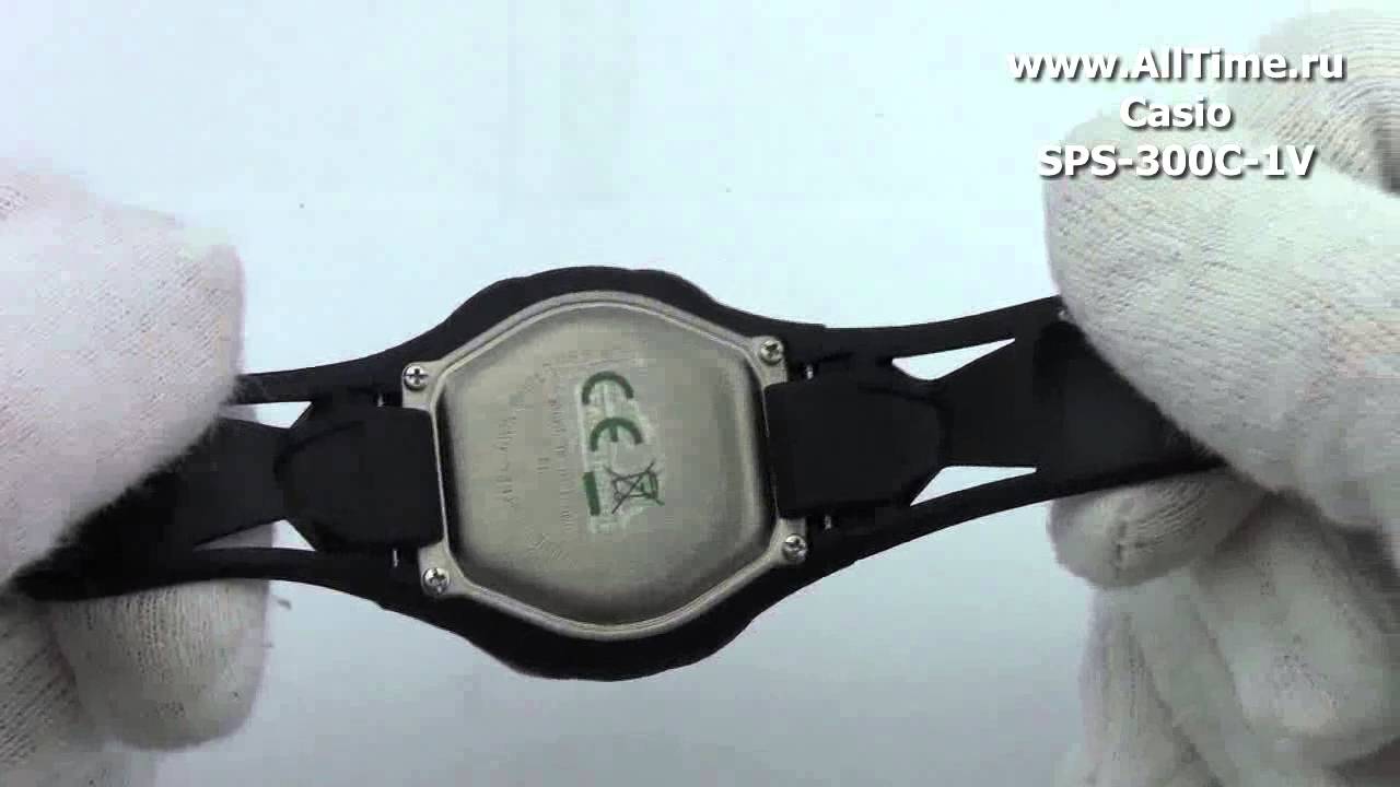 Обзор. Мужские наручные японские часы Casio Protrek SPS-300C-1V - YouTube