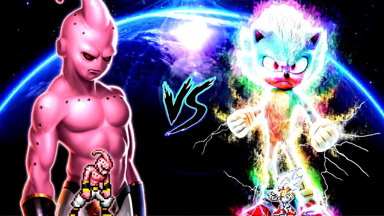 Kid Buu V3 (New) VS Sonic Chaos (all form) in Jump Force Mugen - YouTube