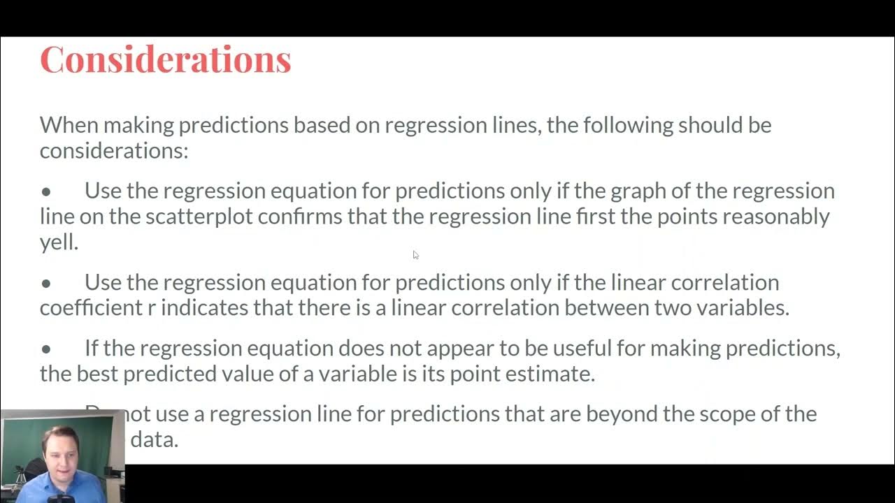 Chapter 10 Correlation and Regression - YouTube