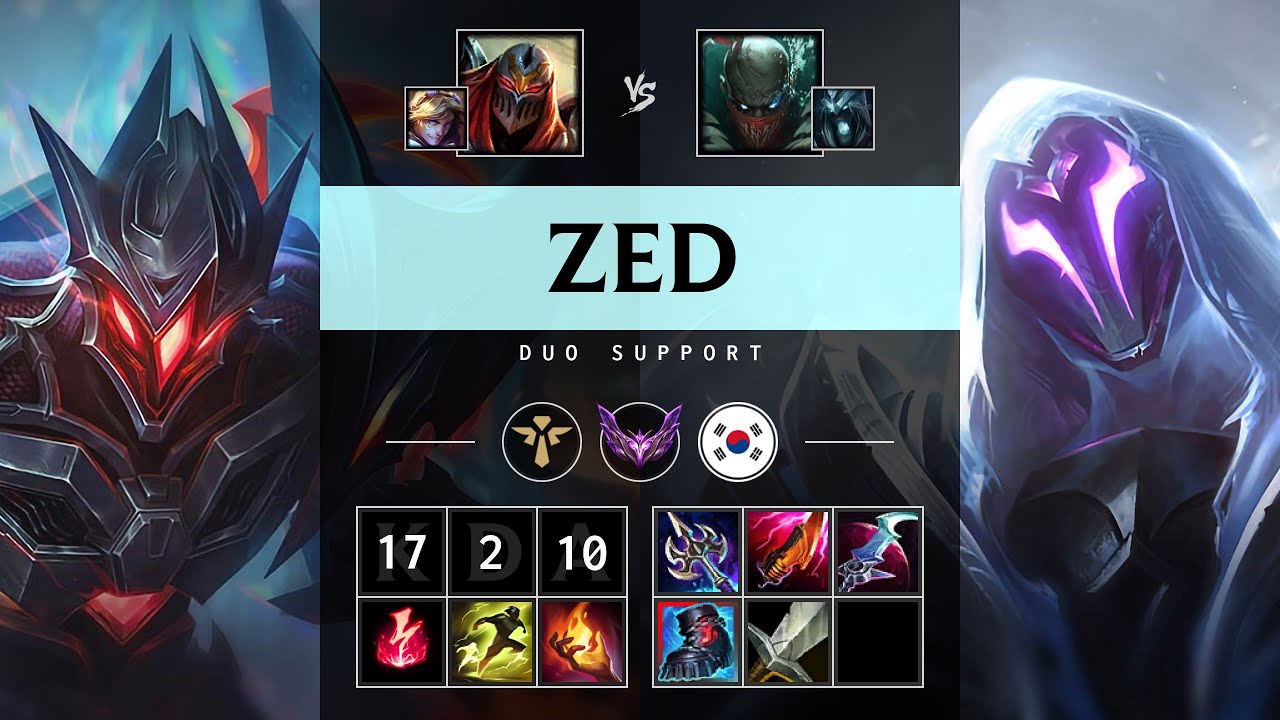 Zed Support vs Pyke - KR Master Patch 25.11 - YouTube